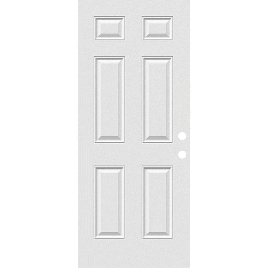 Steel Entry Door Slab (6 Panel) - SLAB ONLY – Pease Doors: The Door Store
