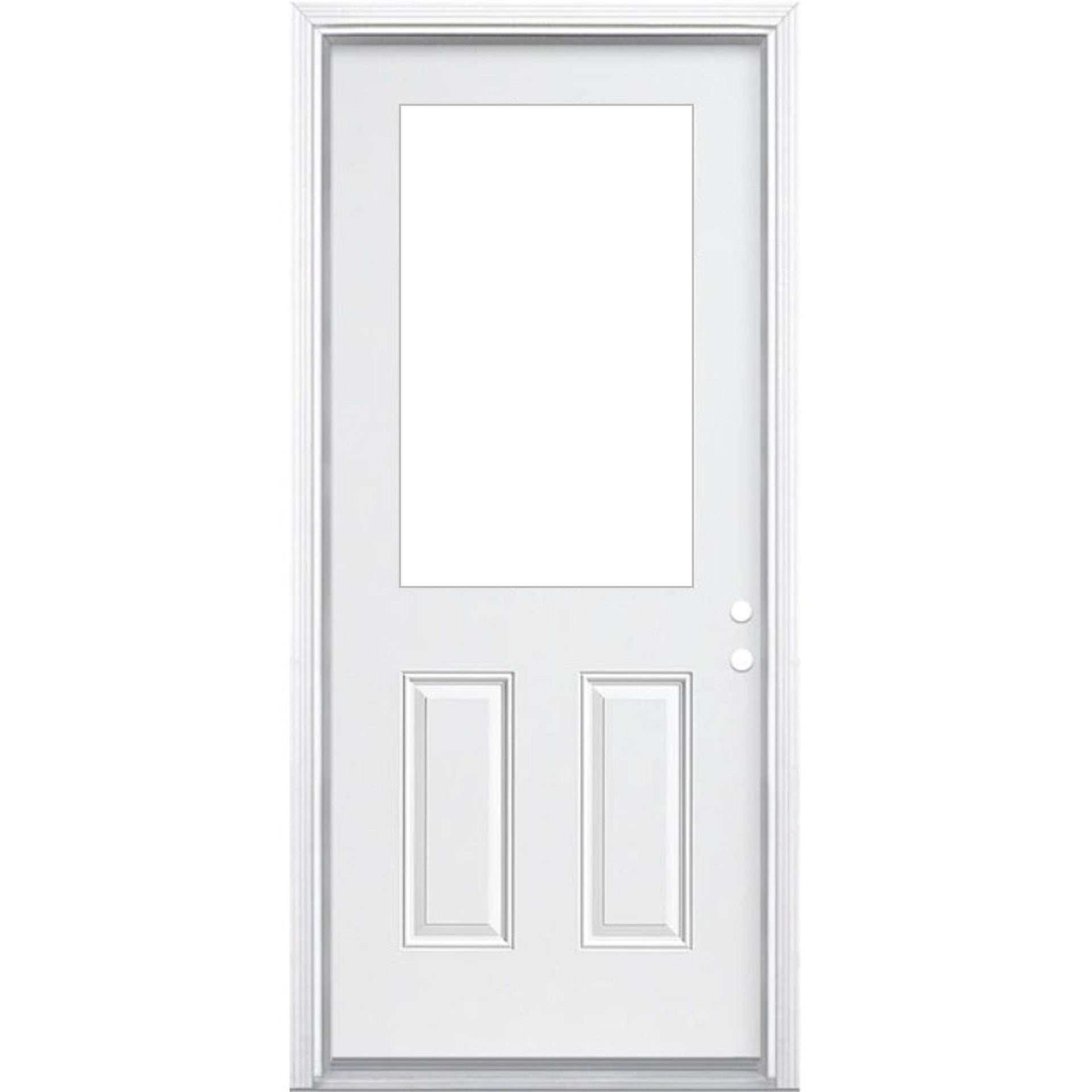 36" x 80" Prehung Smooth Fiberglass Entry Door System (6 Panel) – Pease ...