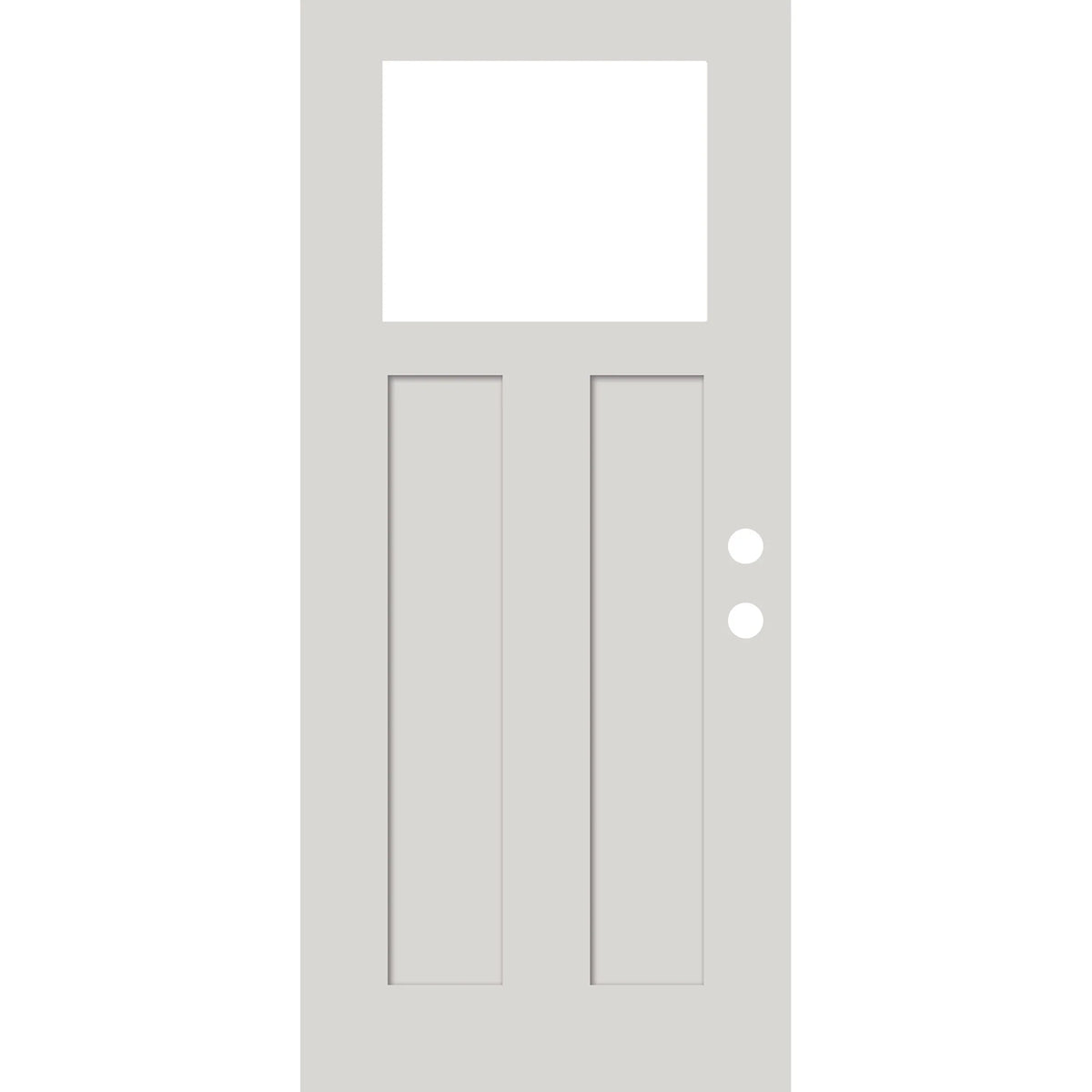 Smooth Fiberglass Entry Door Slab (3 Panel Craftsman) - SLAB ONLY ...
