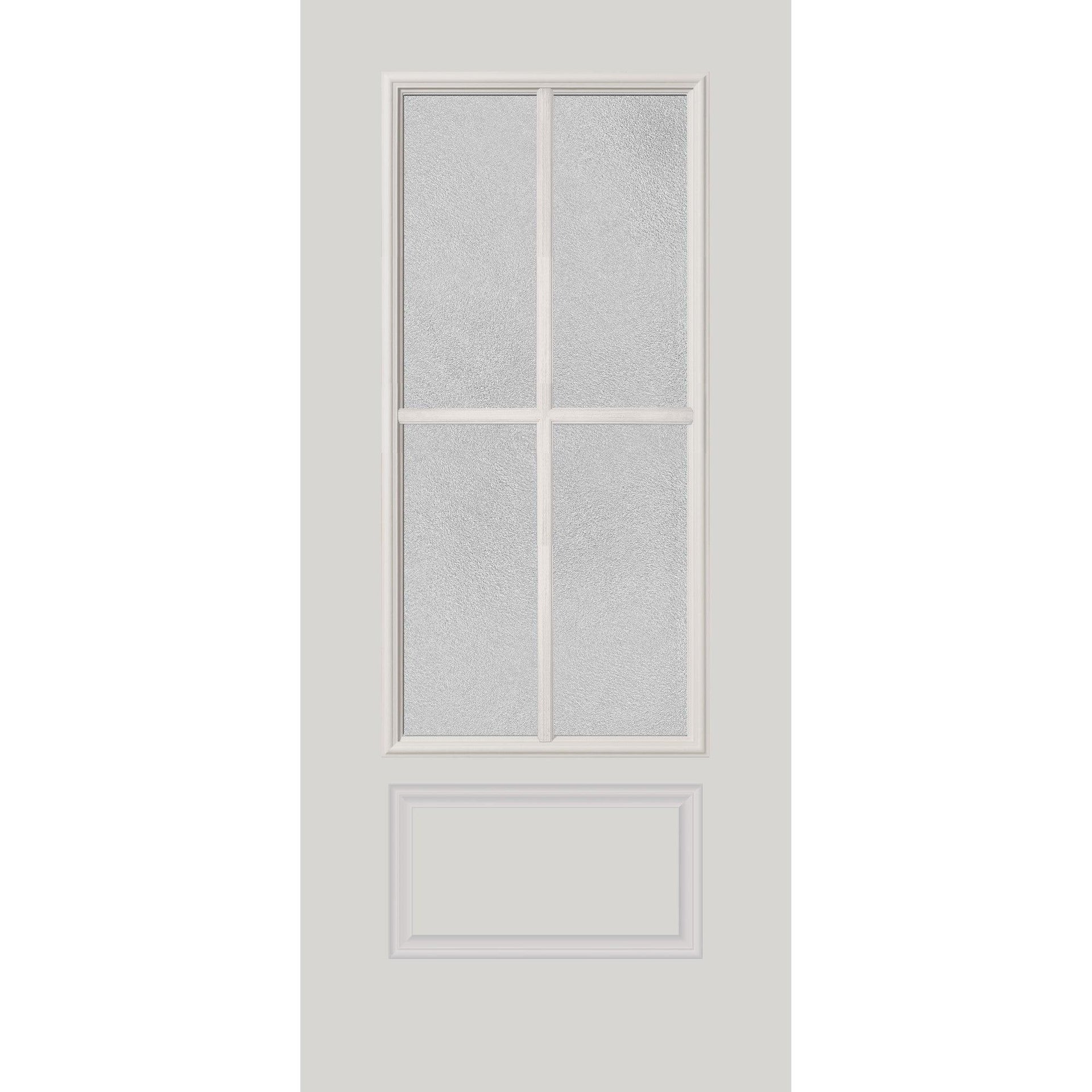 Clear Simulated 4 Lite Glass and Frame Kit (3/4 Lite 24" x 50" Frame S ...