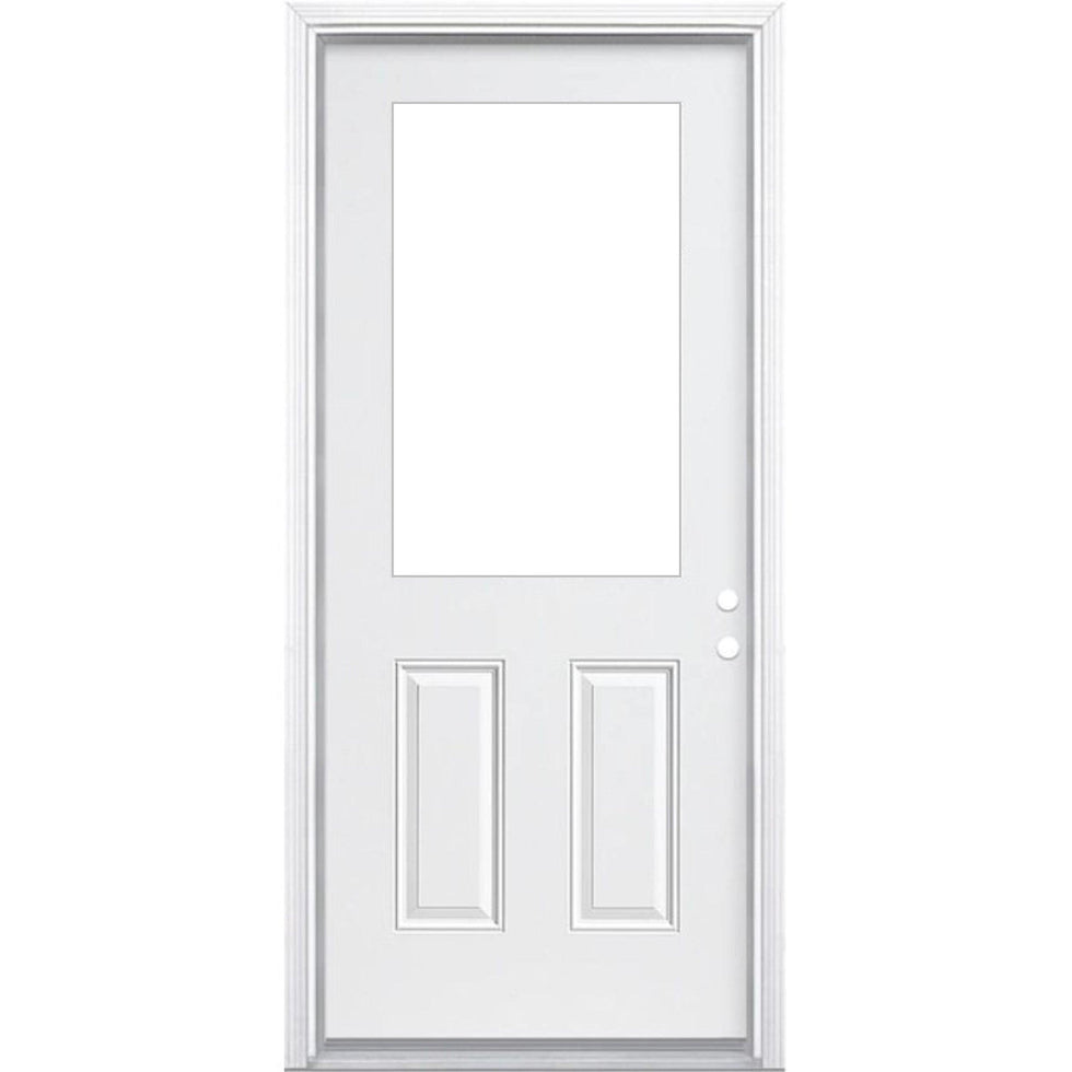 32" x 80" Prehung Smooth Fiberglass Entry Door System (6 Panel) – Pease ...