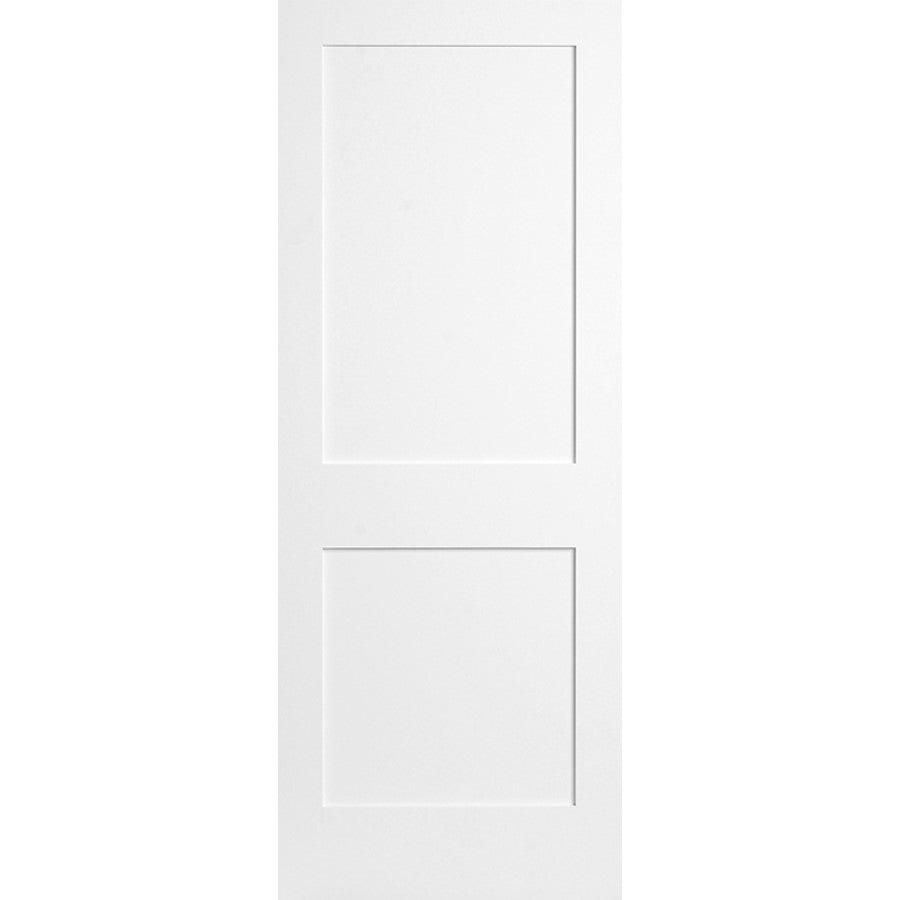 Solid Wood Interior Door Slab - 2 Panel Shaker, Primed | Pease Doors ...